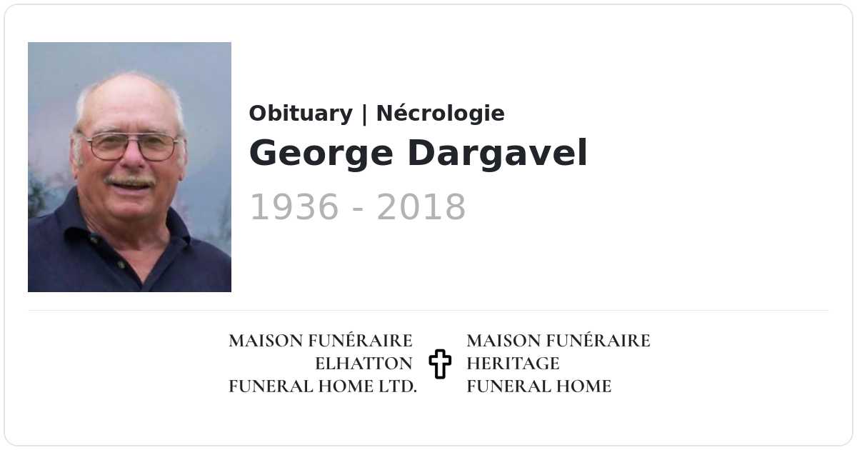George Dargavel | Obituaries | Elhatton's Funeral Home Ltd.